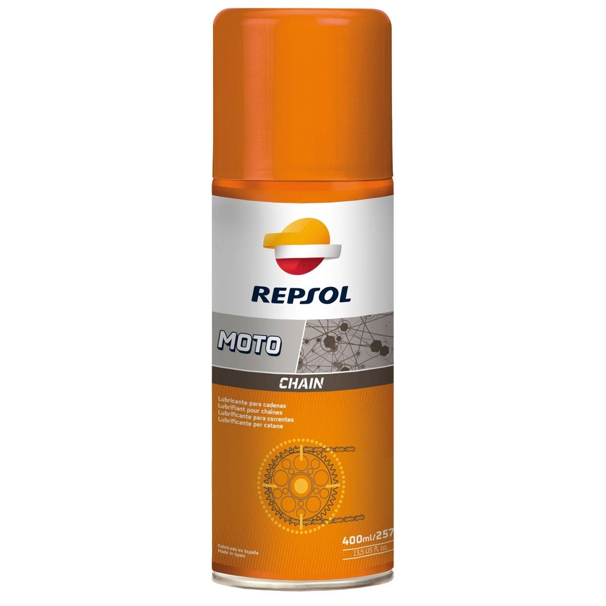 REPSOL Moto Chain, ketjurasva, 400ml, teflon - IS-Tarvike.fi verkkokauppa