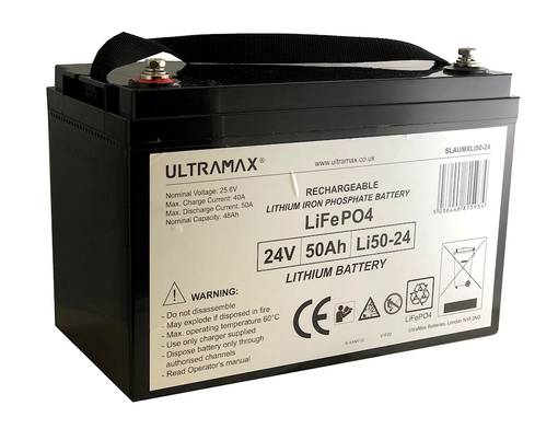 Ultramax LiFePO4 akku 24V 50Ah. IP65. Paino:11,5kg - IS-Tarvike.fi ...